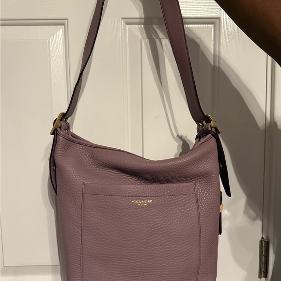 Coach | Bags | Coach Mauve Leather Shoulder Bag | Poshmark